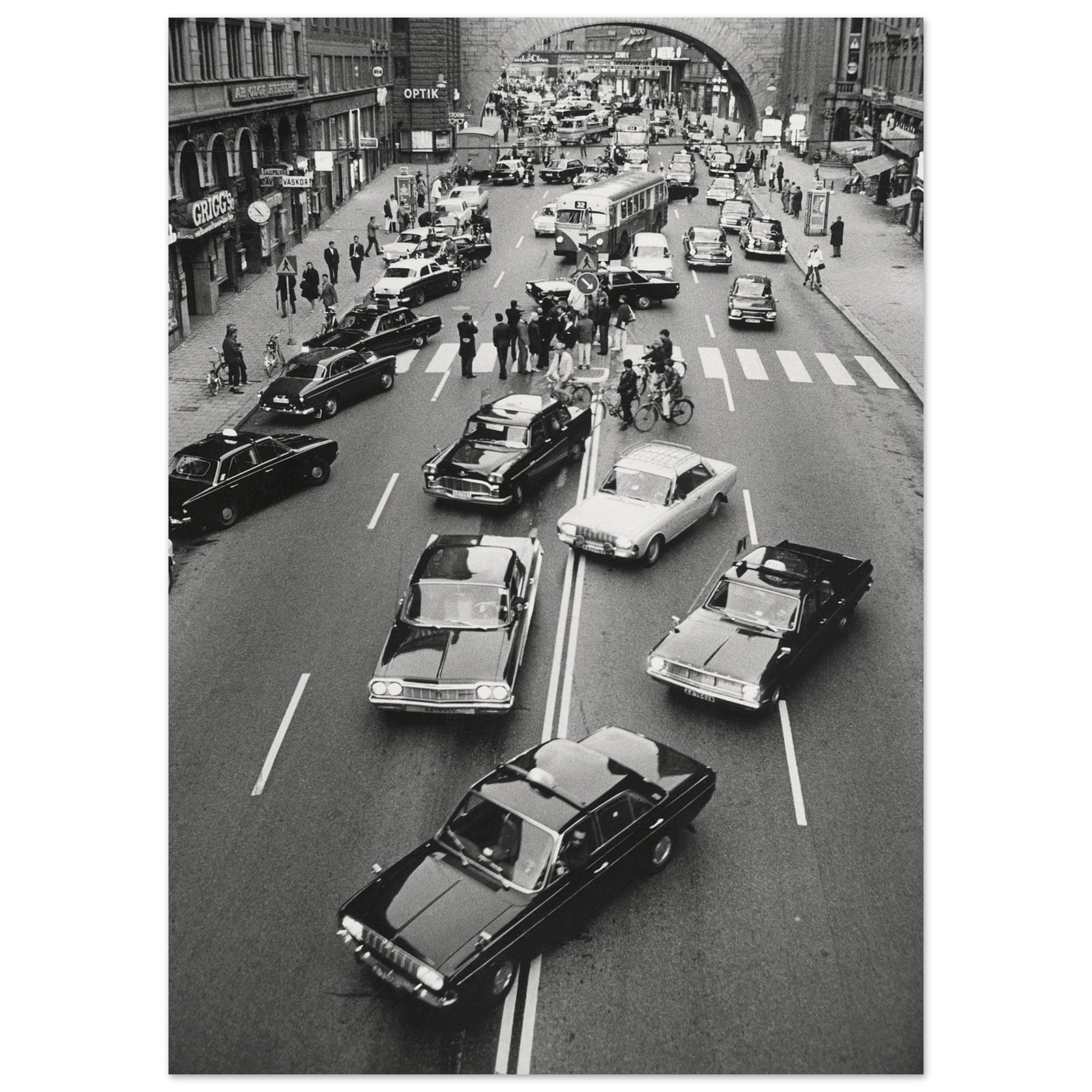 Dagen H 3 september 1967 - Poster på matt papper i museikvalitet ...